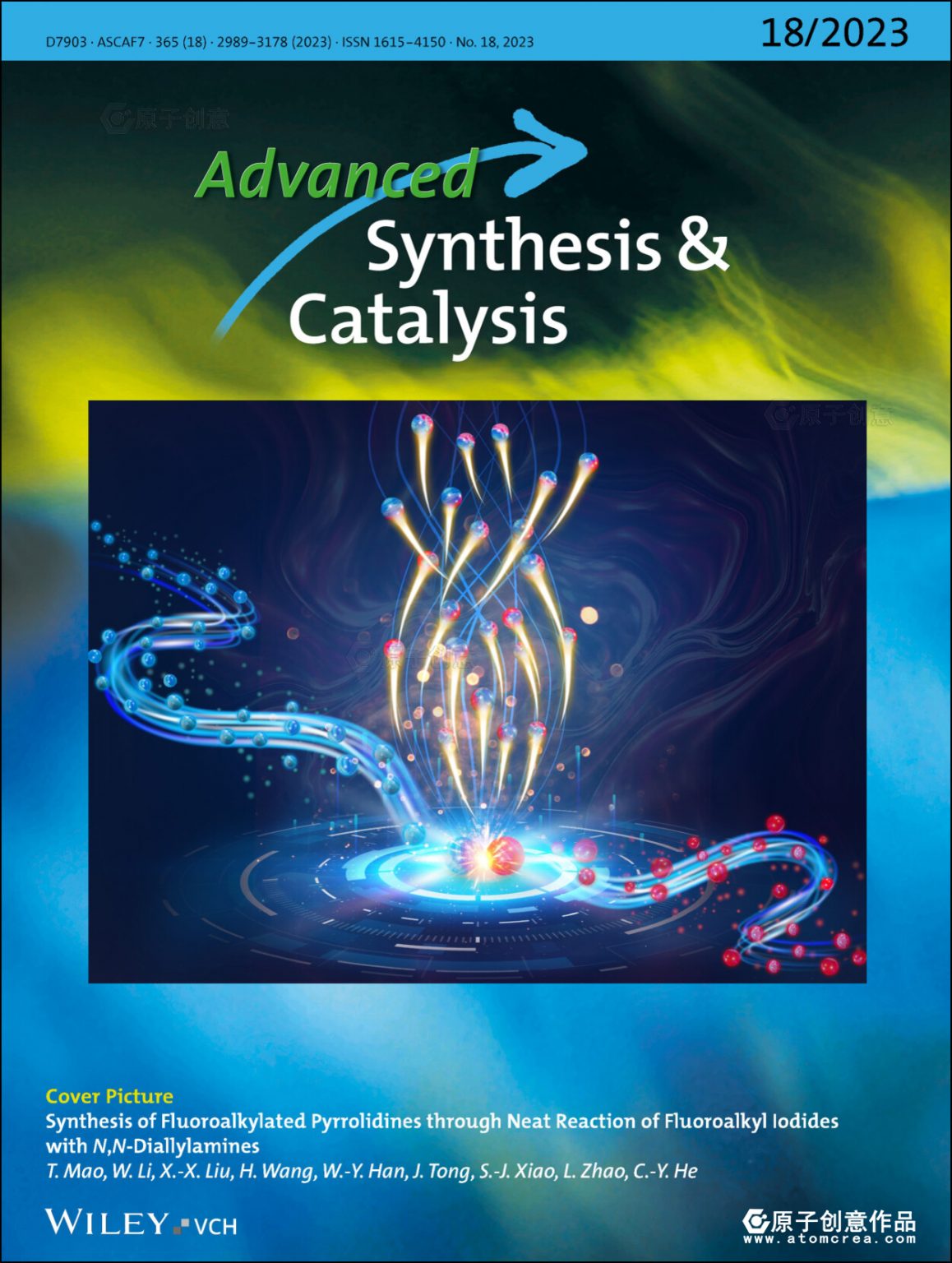 Advanced Synthesis & Catalysisl封面中稿-遵义医科大学 - 原子创意科研绘图-长沙原子创意信息科技有限公司